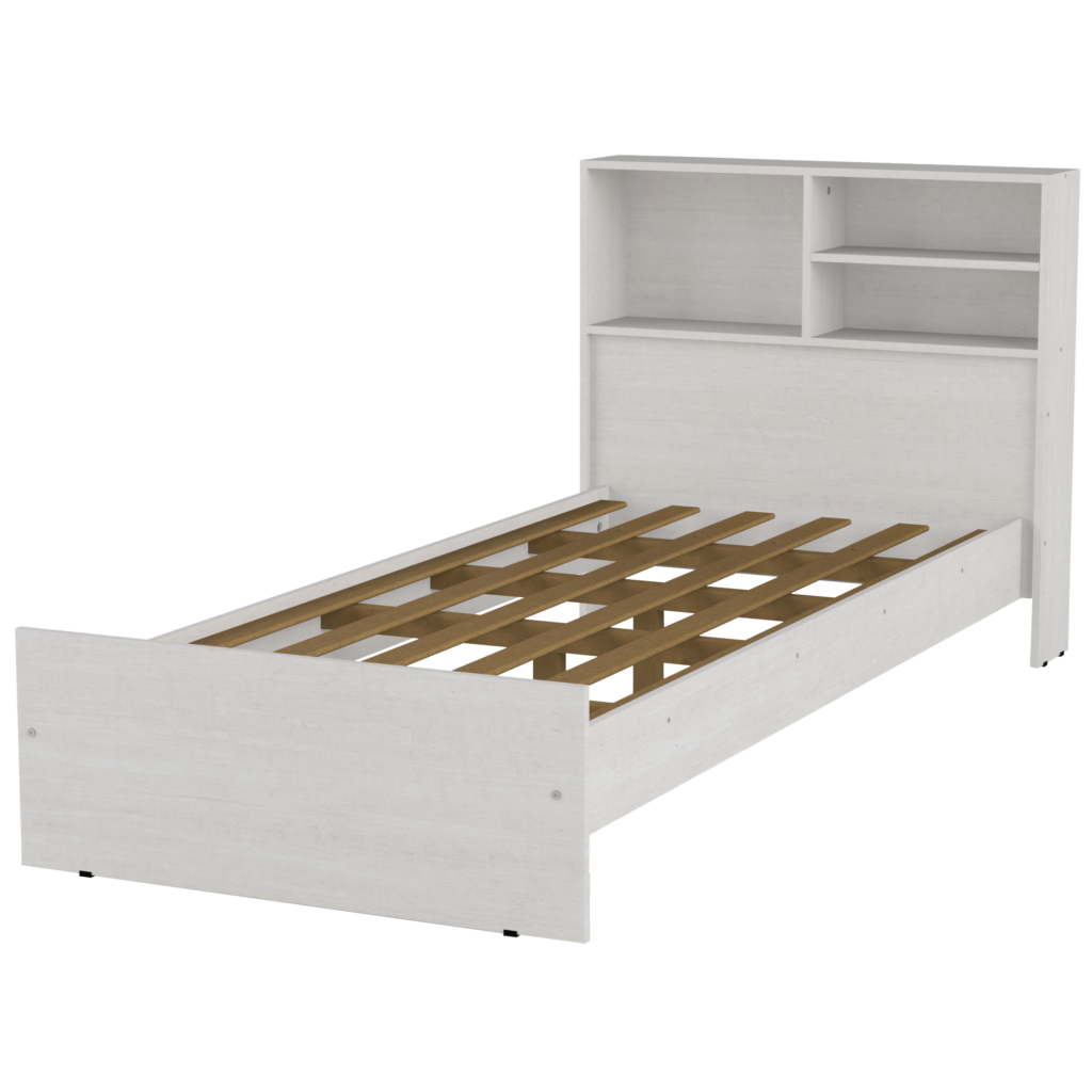 CAMA DE UNA PLAZA CON REPISA - Acasa Tienda