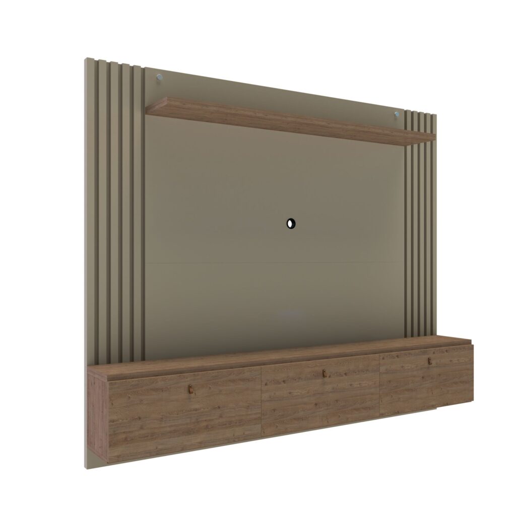 PANEL VARILLADO HASTA 65'' CON 3 PUERTAS BASCULANTES - Acasa Tienda