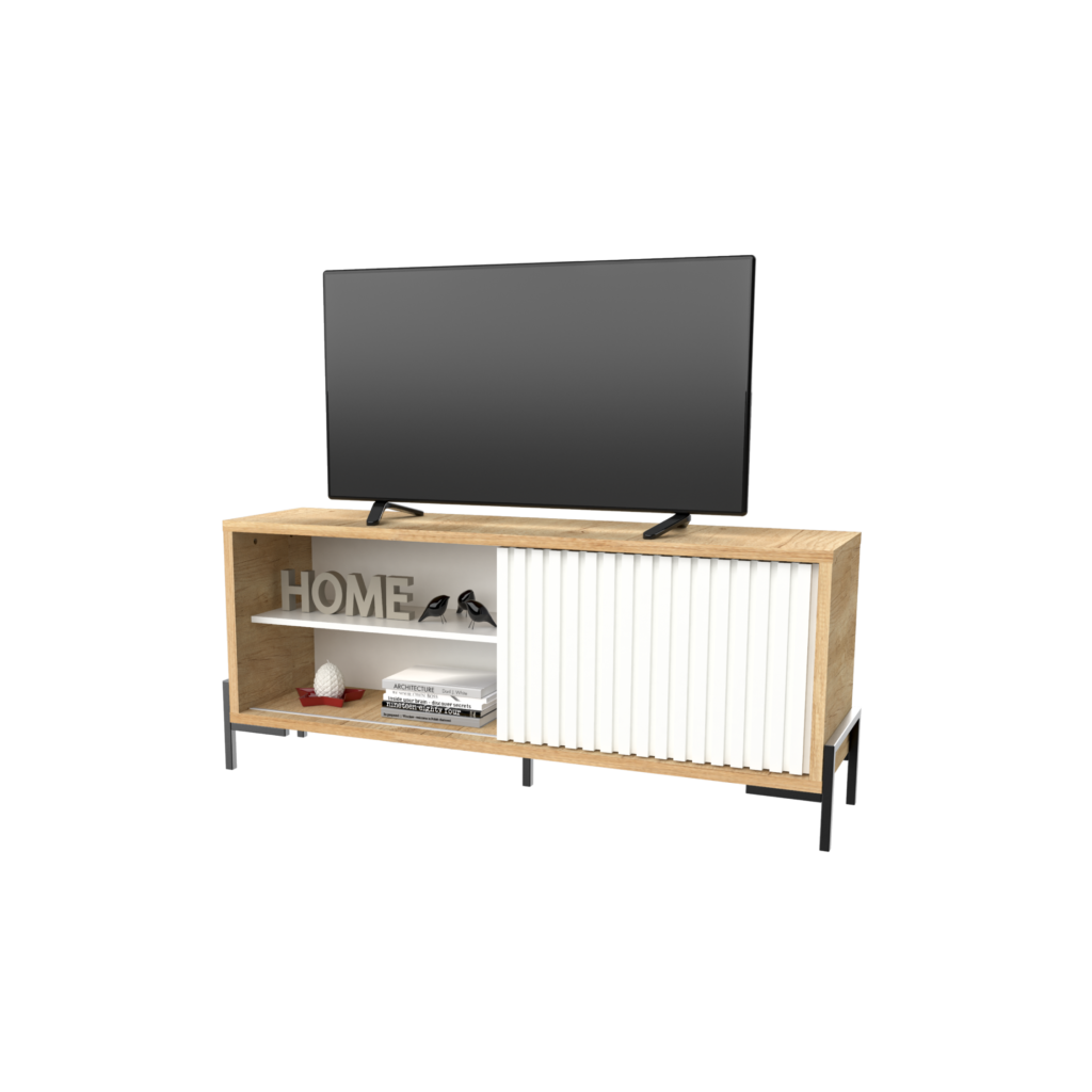 RACK VARILLADO 1 PUERTA Y UN ESTANTE - Acasa Tienda