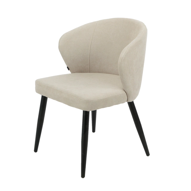 Silla Berna Taupe Base Negra - Acasa Tienda